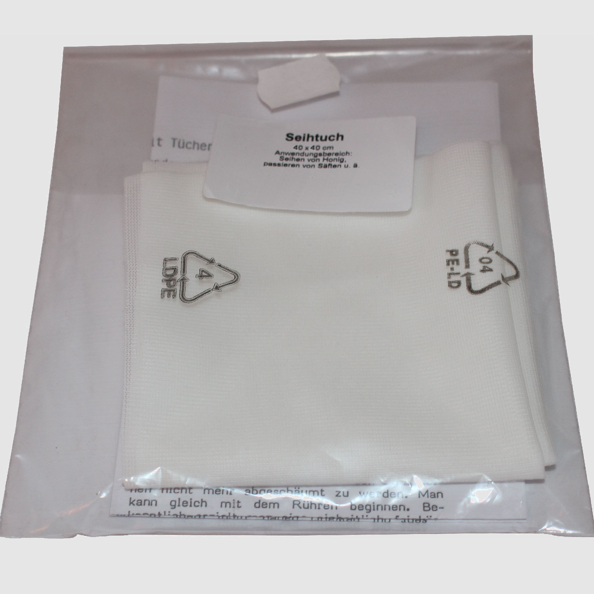 original MELITHERM Seihtuch 40 x 40cm | 2bienen.de